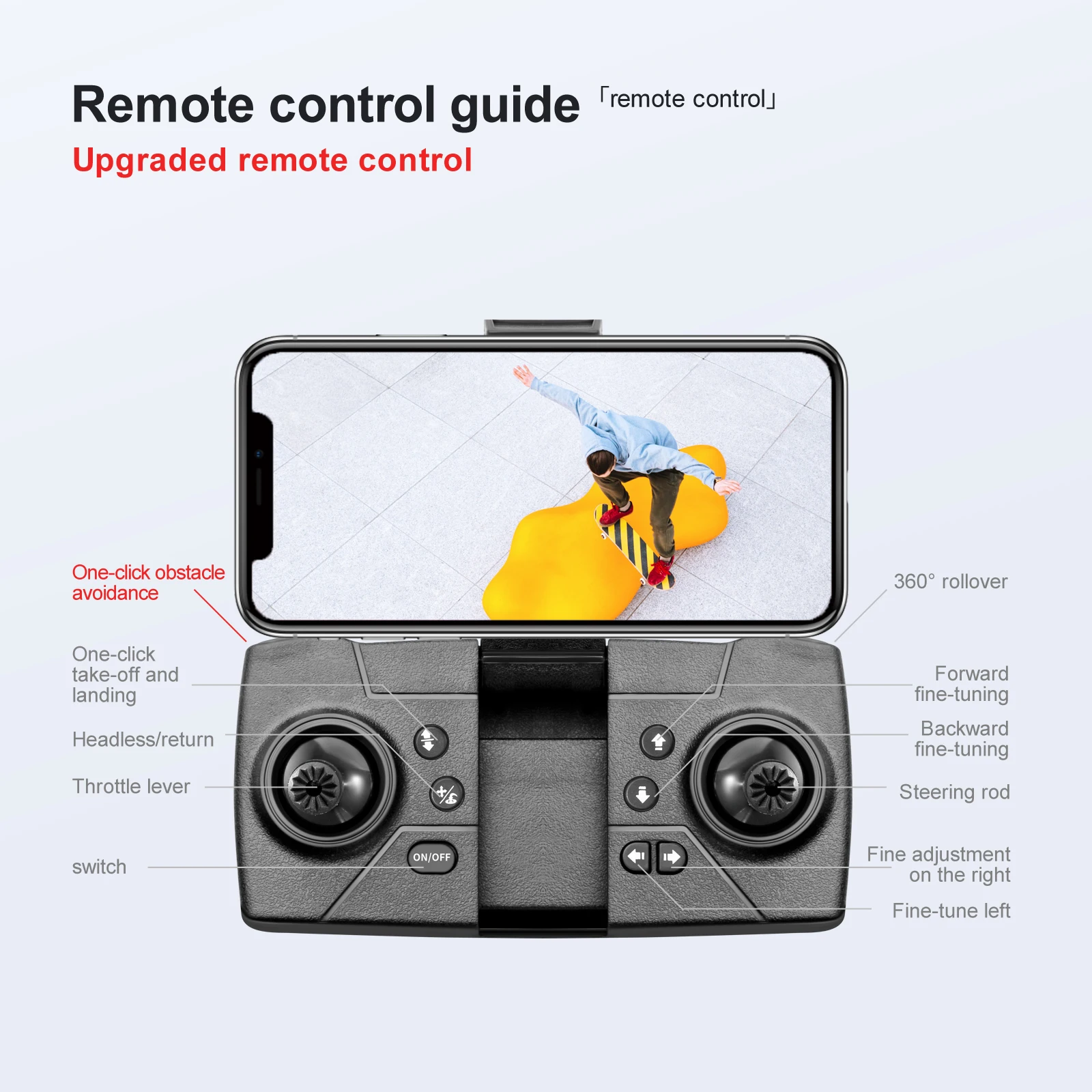 4K HD Dual Camera Mini Drone - FPV E99 MAX Selfie RC UAV