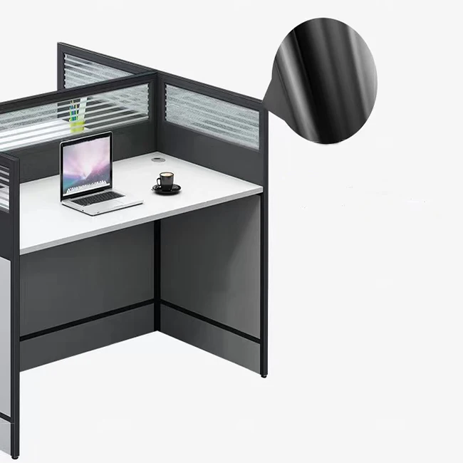Modular Office Workstations 8 Seats - Modern Call Center Cubicles