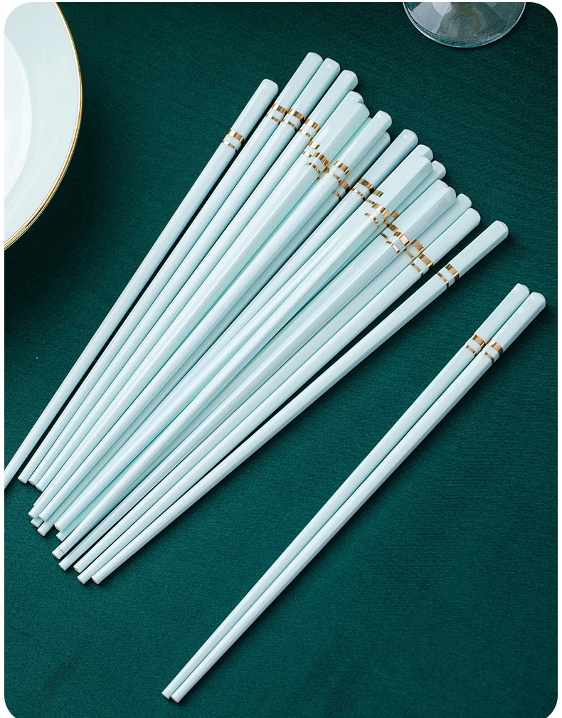 Luxury Reusable Porcelain Chopsticks - Perfect for Restaurants