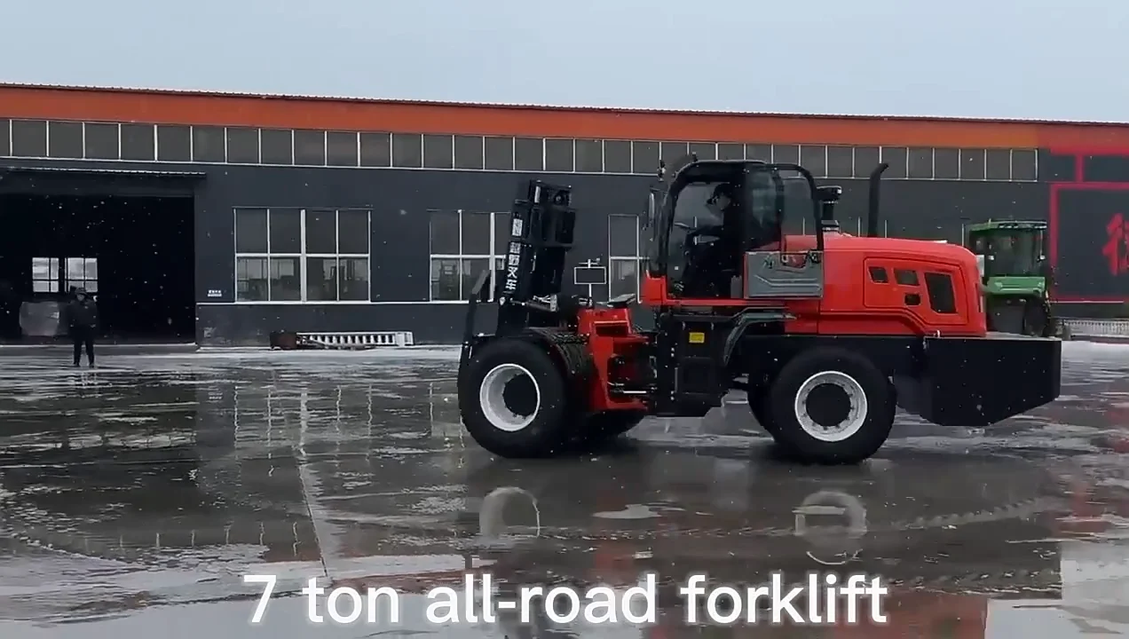 Chinese All Terrain Diesel Forklifts 4 Wheel Drive New Forklift Factory Directly Sale Rough ...