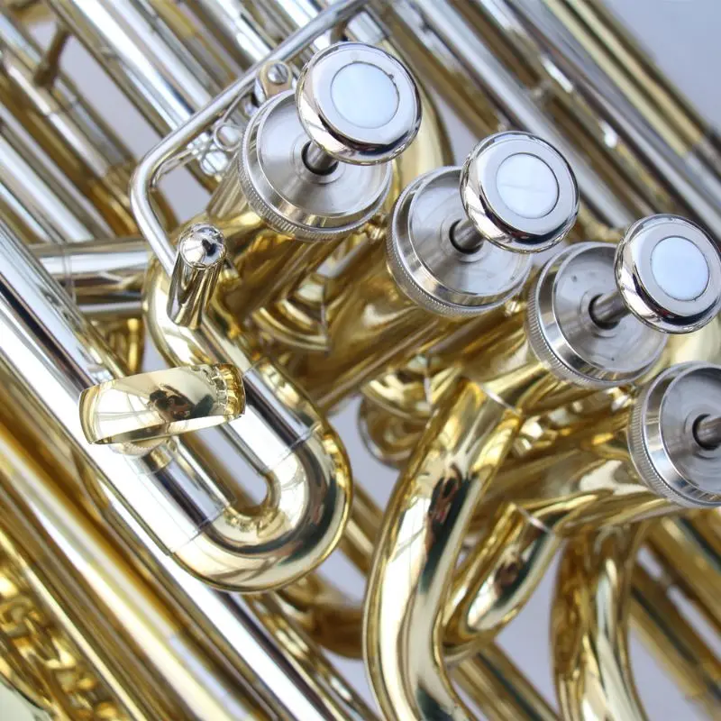 5 Valves Bb Key Tuba Instrumento Musical for Adult Professional Tuba ...