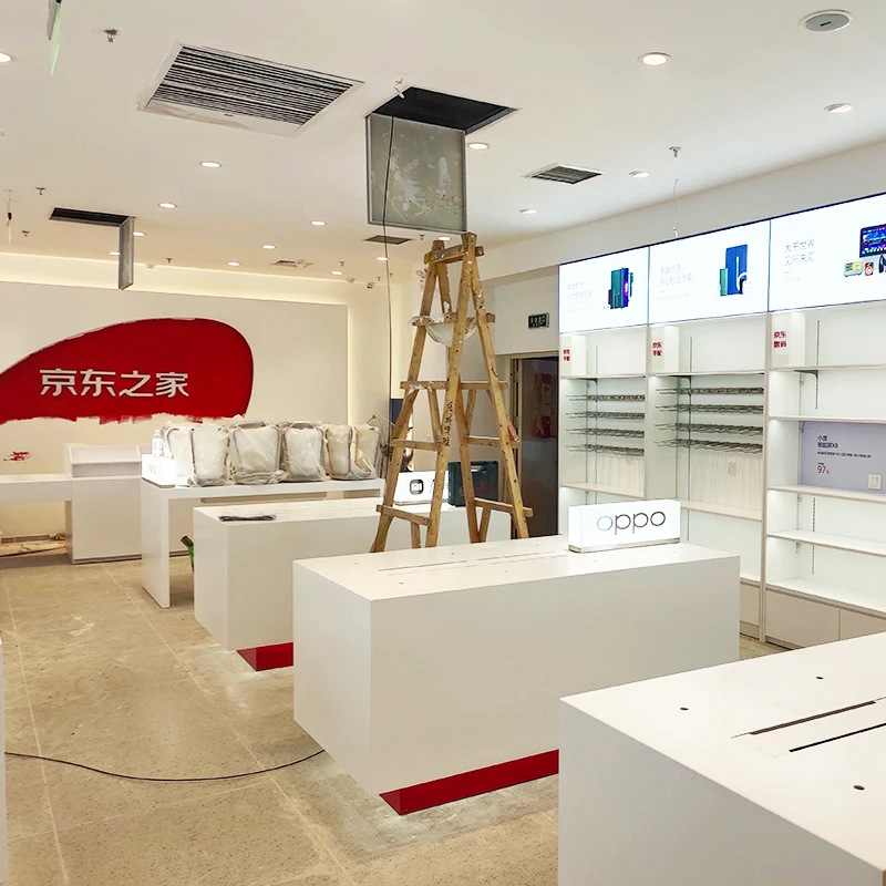 Customized Electronics Computer Shop Interior Design Display Rack For ...