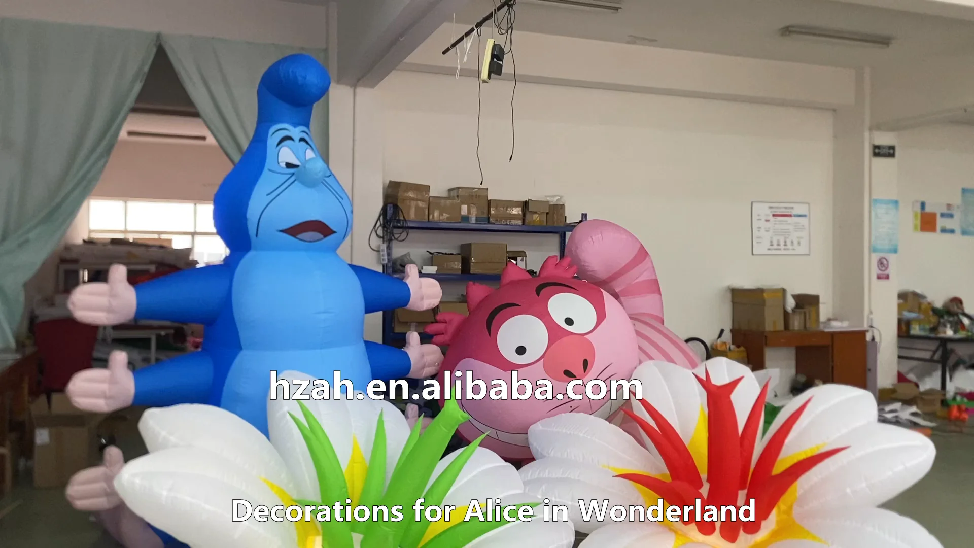 Alice In Wonderland Inflatable Cartoon Character Inflatable Flower For ...