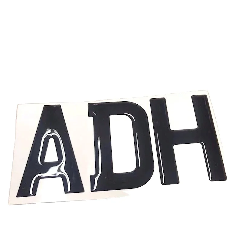 3D Gel Number Plate Letter 4D Acrylic UK Carbon License