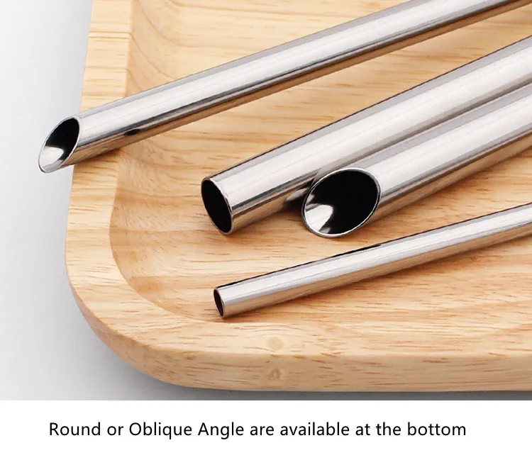 Stainless Steel Bubble Tea Straws Pearl Milk Tea Metal Reusable ...