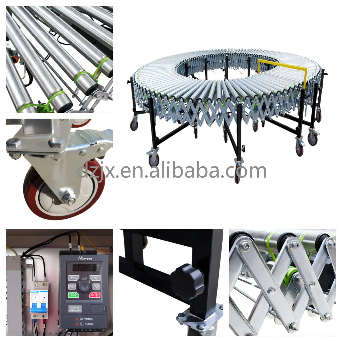 DZJX Flexible Gravity Expandable Conveyor with Protection