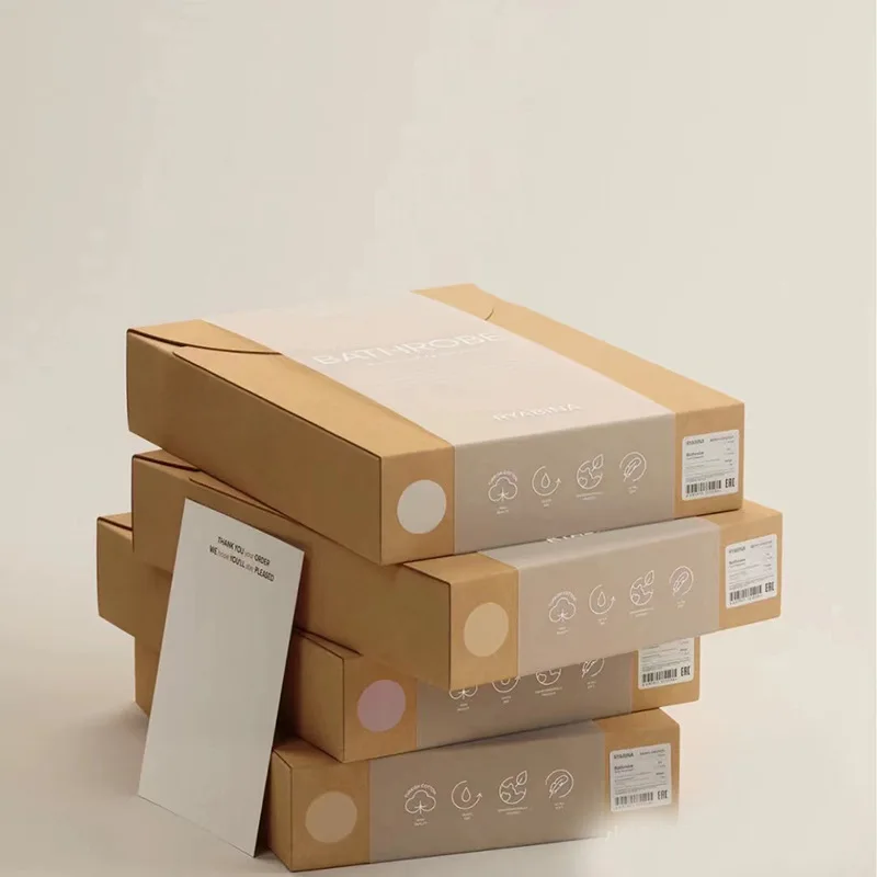 Big Size Kraft Paper Garment Envelope Packaging Custom T Shirt Box With ...