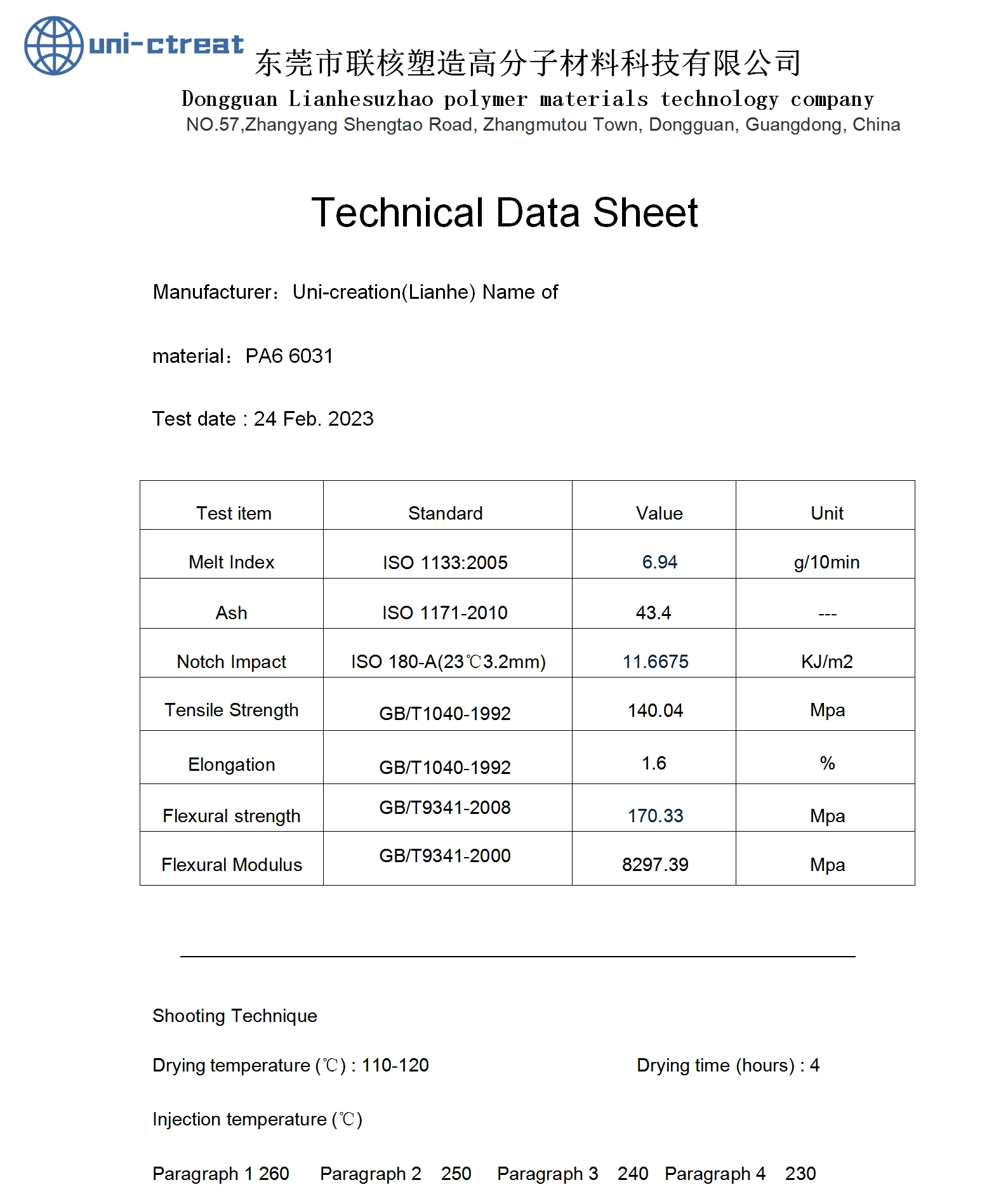 Pa6 Gf30 Black Resin Uni-create Nylon Raw Material Polyamide 6/pa6 Gf30 ...