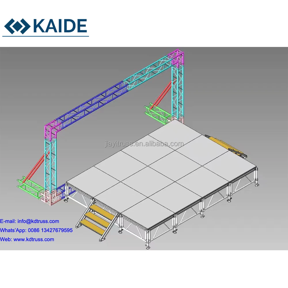 Outdoor Event Concert Mobil Arc Stage Decoration Lighting