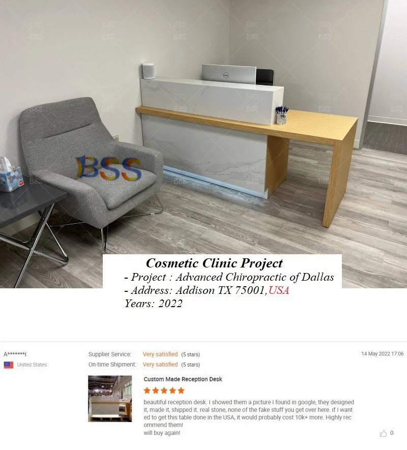 Fancy Ultra Modern Hair Salon Reception Desk Design Ideas