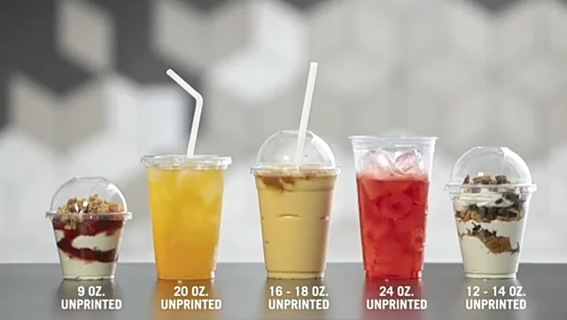 250ml 300ml Pudding Cups Wiht Lids Plastic Boxes Ice-cream Mousse ...