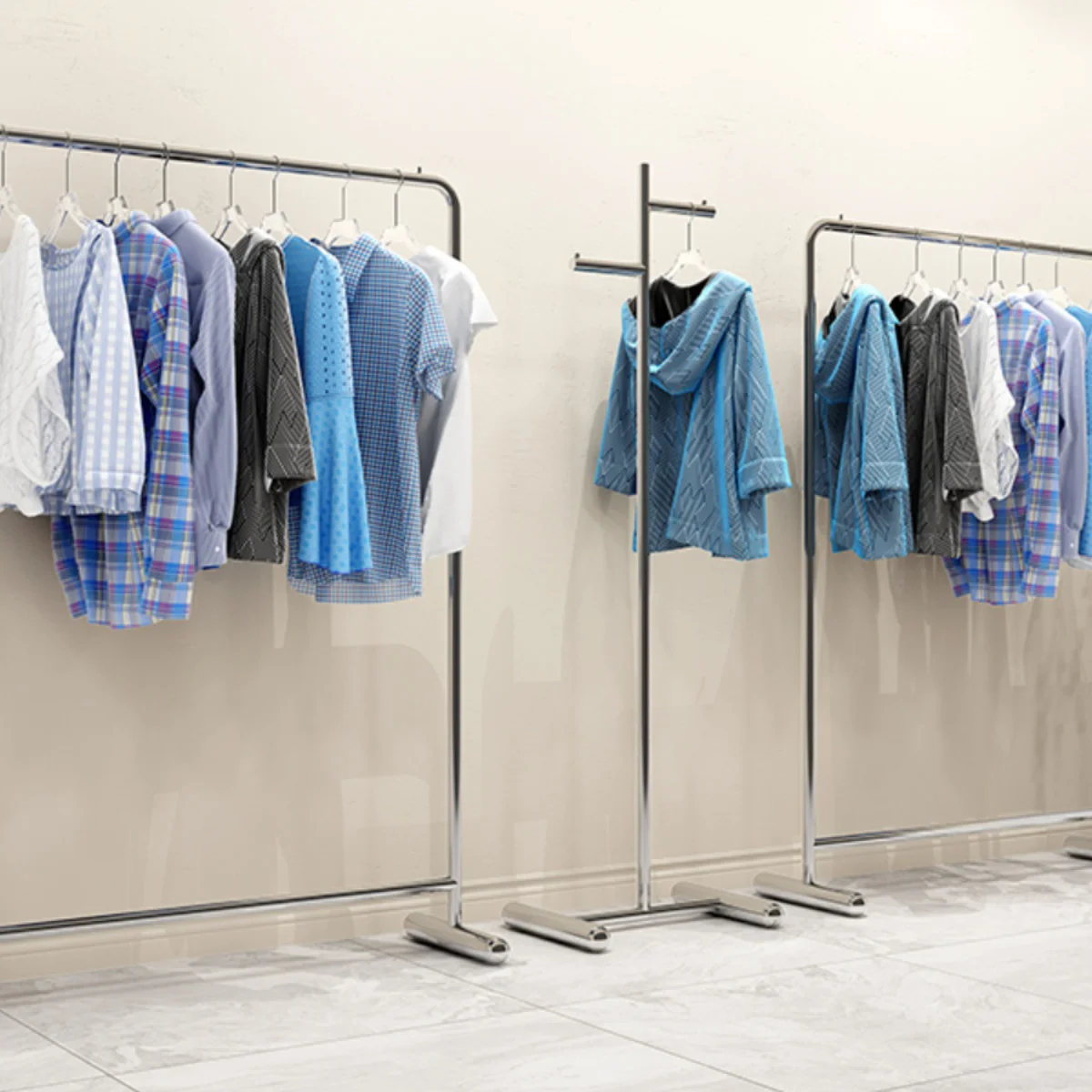 Kainice Clothing Store Interior Design Garment Rack Factory Manufacture ...