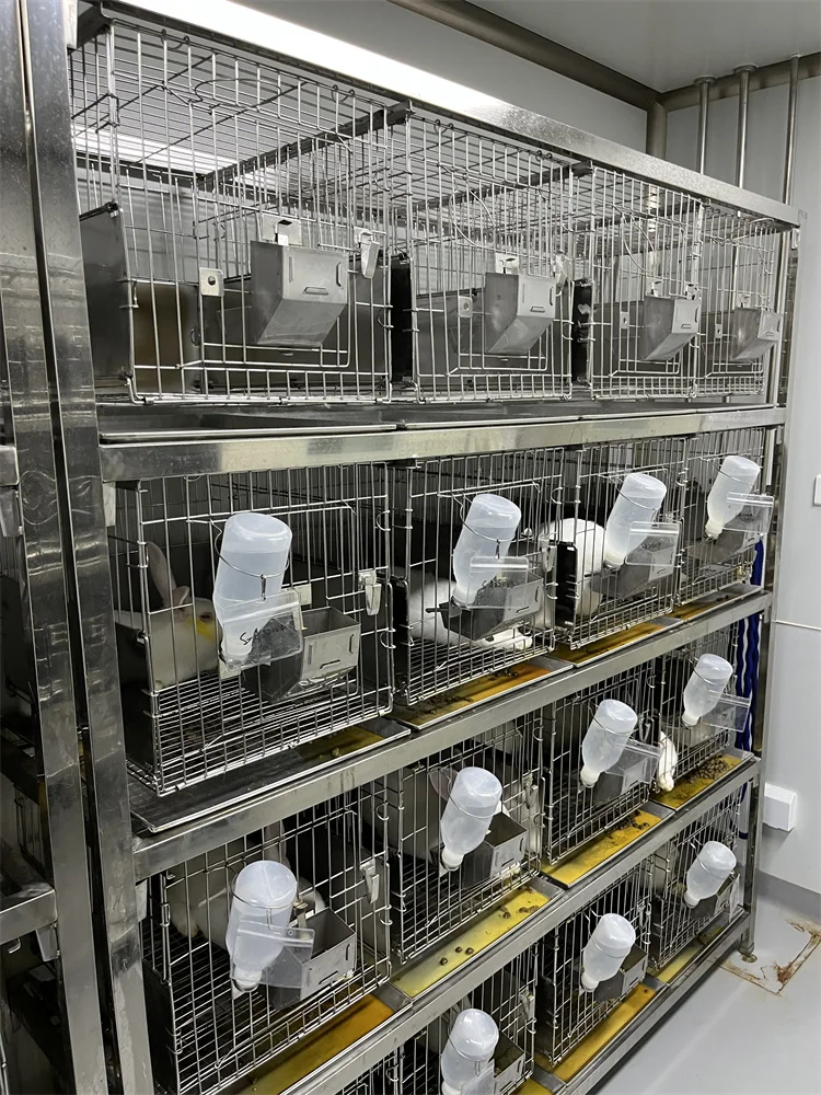 High Quality Lab Cages - Durable Stainless Steel Monkey and Rabbit Cages