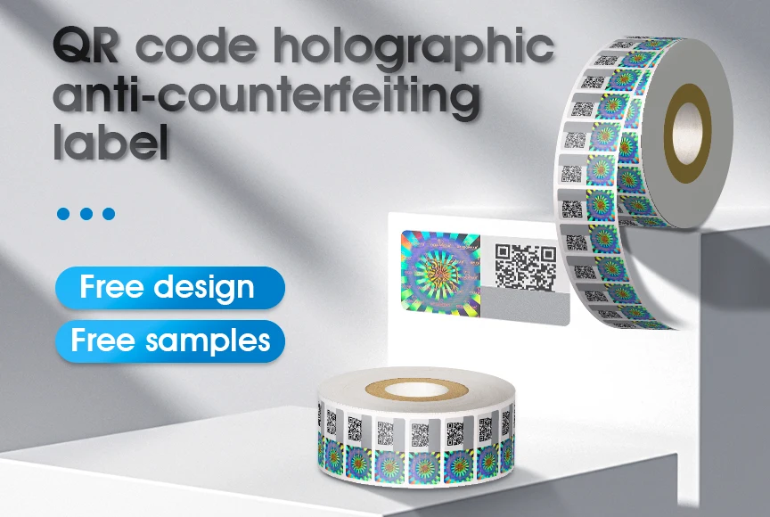 Custom Scratch Off Sticker Hologram Labels Printing Qr Code Holographic Stickers - Buy Hologram ...