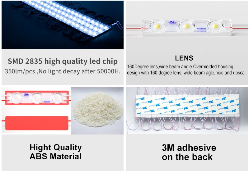 Ultra Sonic 12v 3led Module Light 1.2w Backlight Modulos 12v High Power ...