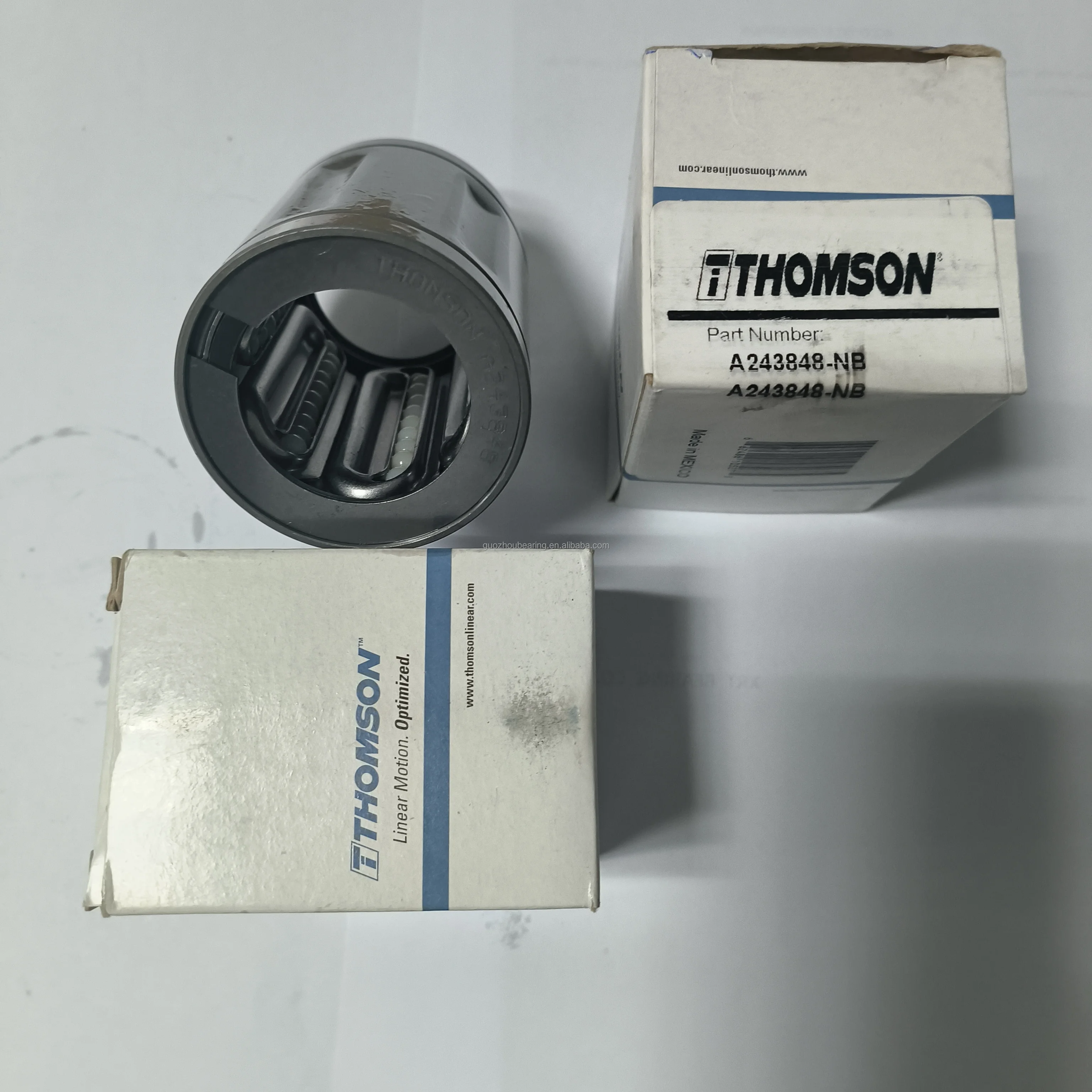 THOMSON Original Steel Ball Bushing 1-1/2 in Dia Shaft, 2-3/8 in OD, 3 ...