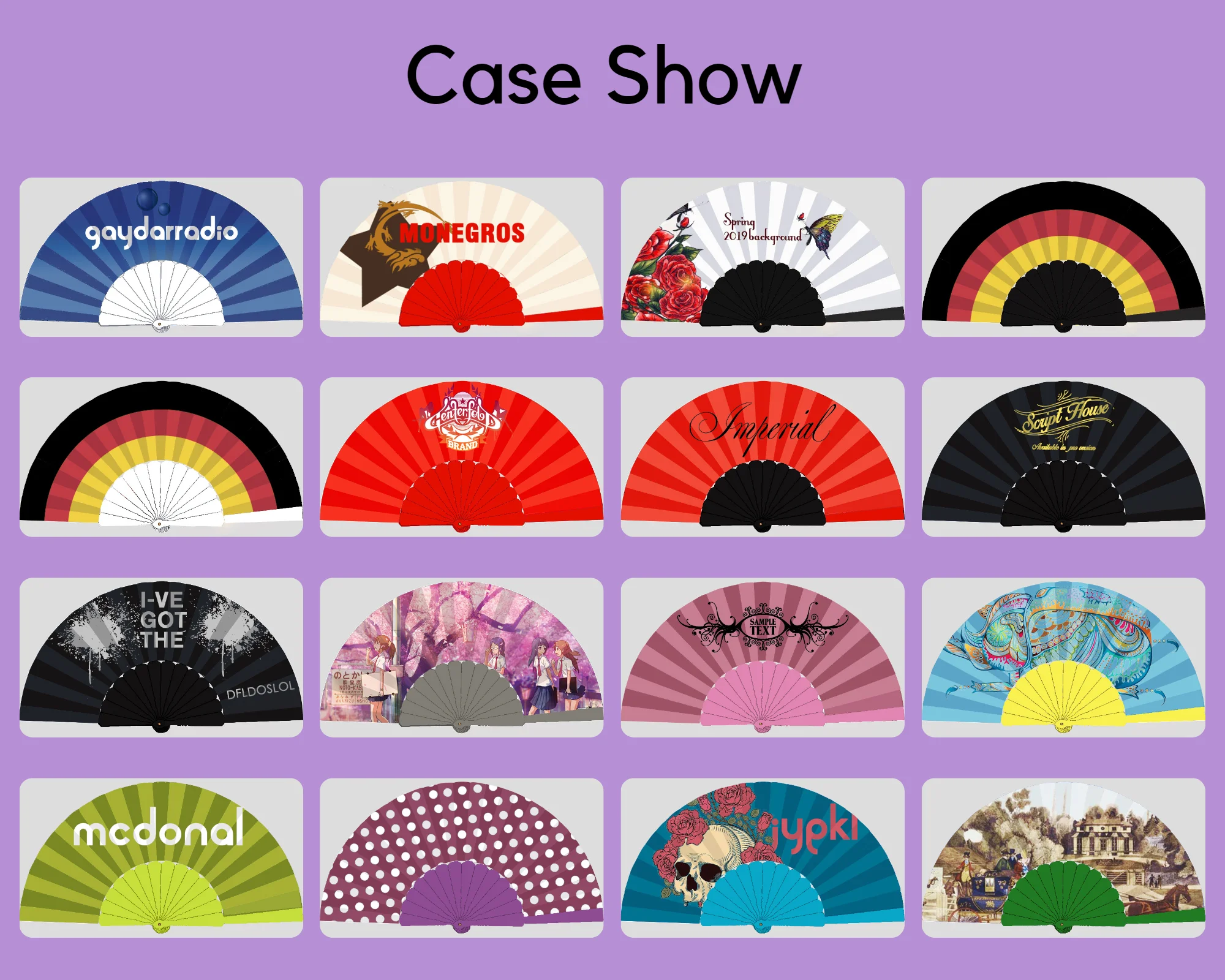 Personalised Plastic Hand Fan Colored Folding Fans For Women & Festival ...