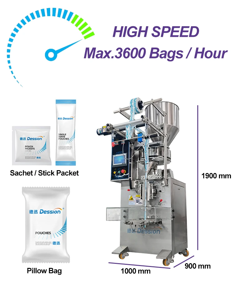 High Speed Snack Food Packing with Dession Machinery