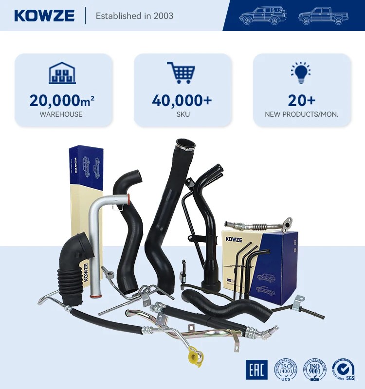 Kowze Intercooler Hose Oil Cooler Return Feed Pressure Hose Water Pipe ...