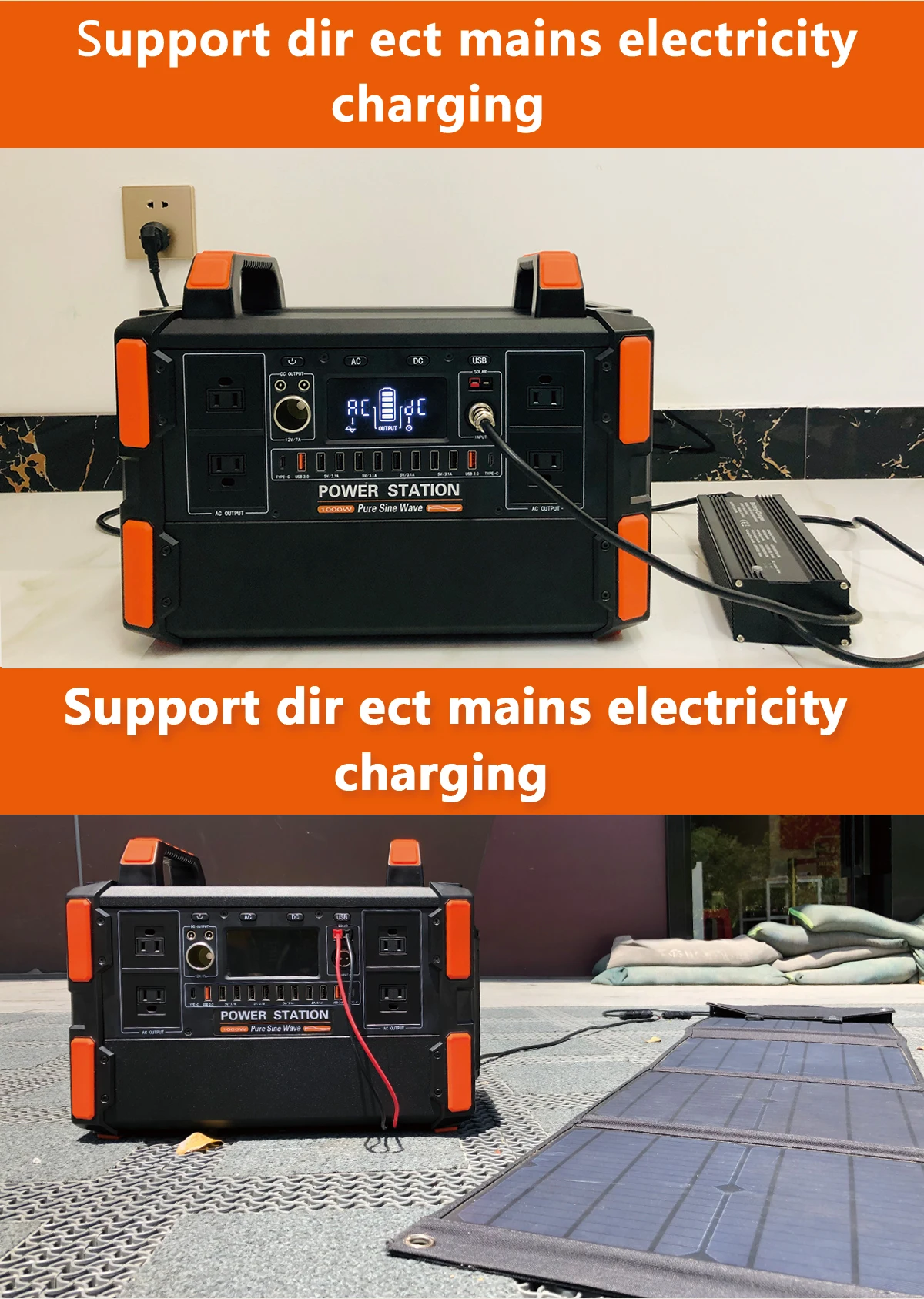 Portable Energy Power Bank Portable 1000w Power Station Lifepo4 Outdoor ...