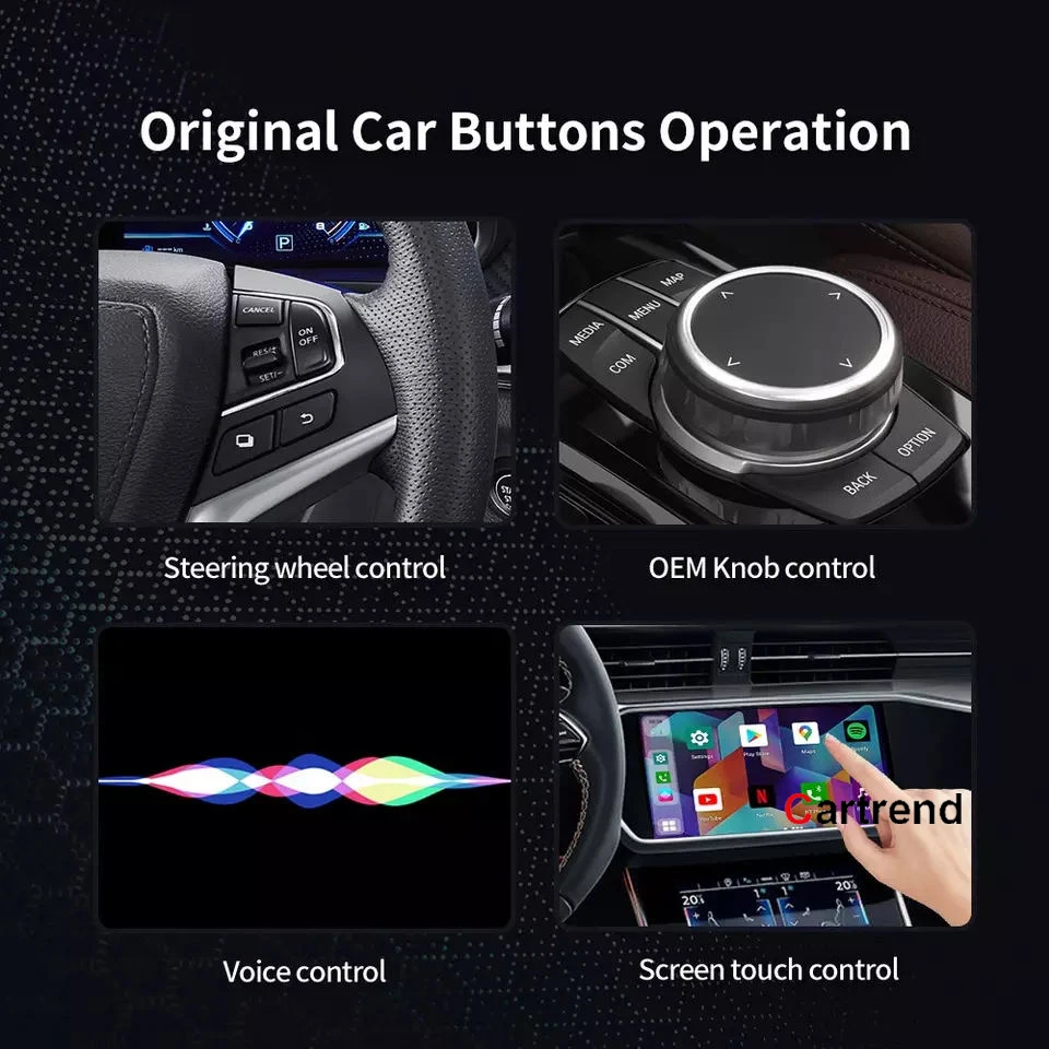 MINI Wireless Android Universal Carplay Adapter Ai Box for Wired ...