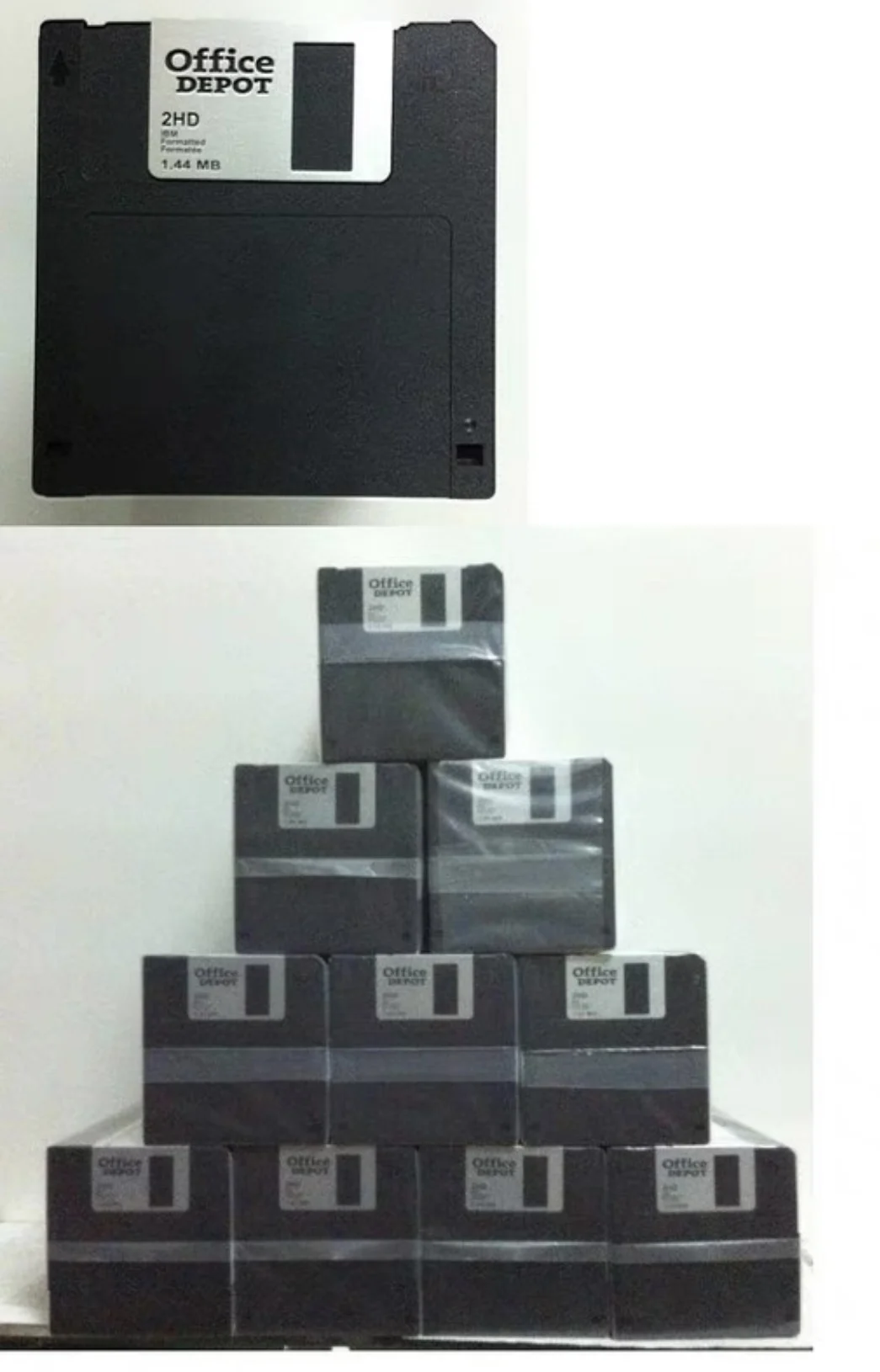 External 3.5-inch 1.44m Floppy Disk Drive for Desktop & Laptop - OEM