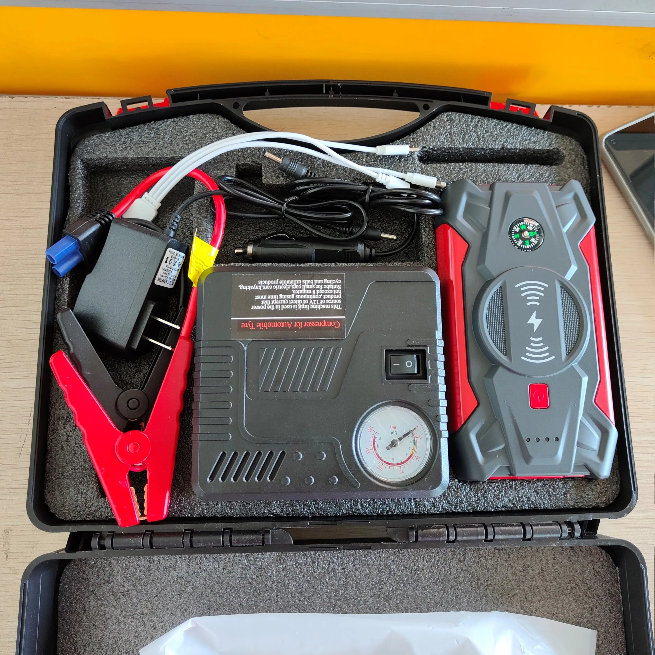 39800mah High Power Car Jump Starter Power Bank / Multi-function Portable 12v Lithium Battery ...