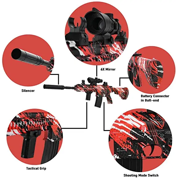 2024 Hot Sell M416 Toy Gun Gel Splat R Rifle Splatter Blaster Toy Guns ...