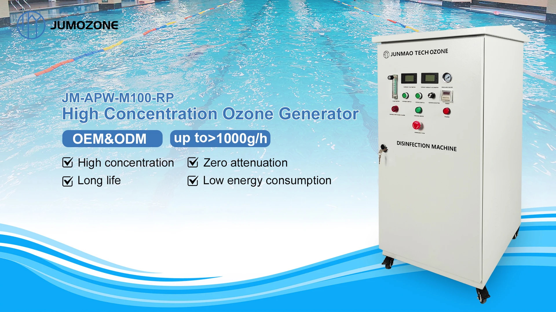 JUMOZONE Plate Ultra-high Concentration Ceramic Industrial Commercial Aquaculture Pool ...