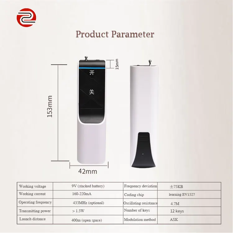 Universal Industrial Tail Lift Crane Elevator Radio Remote Control