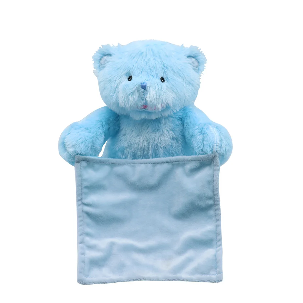 Hide and Seek Teddy Bear Plush Toy with Voice Sound Play Hide and Seek ...