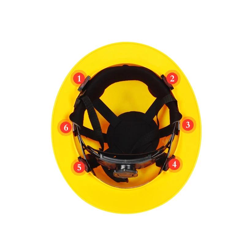 HDPE Engineering Safety Helmet Custom Printed Wide Brim Hard Hats ...