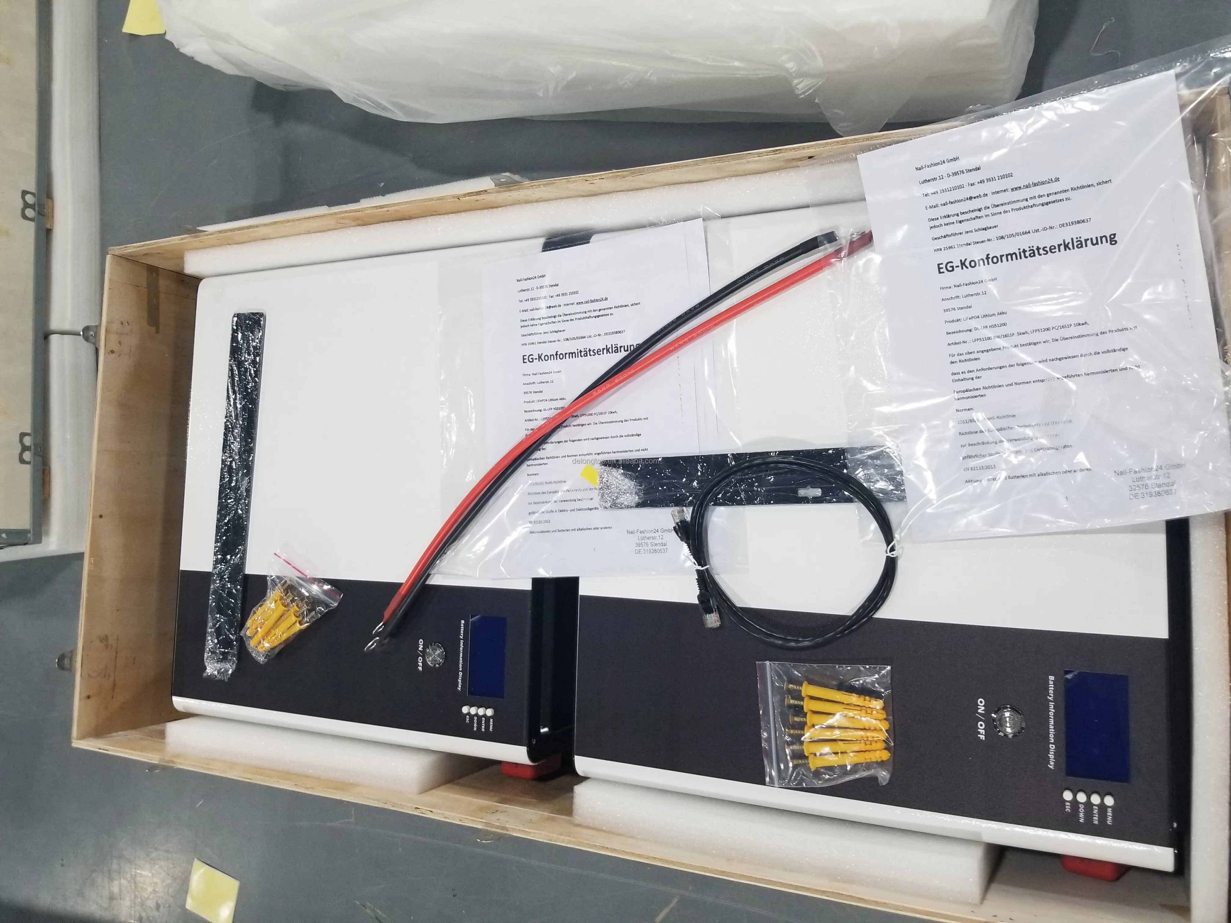 Stackable EU Stock Warehouse Lifepo4 Lithium 5kwh Battery