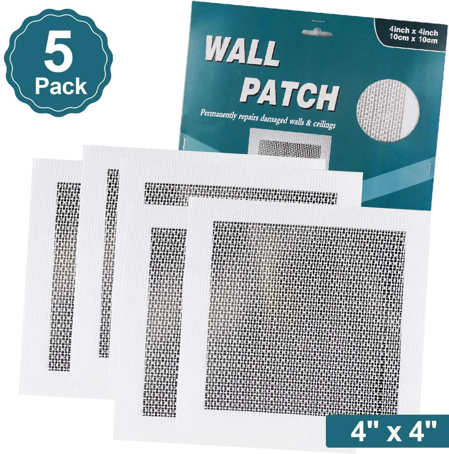 Rustproof Aluminum Repair Patches 10-Pack Drywall Repair Patches - 4x4 ...