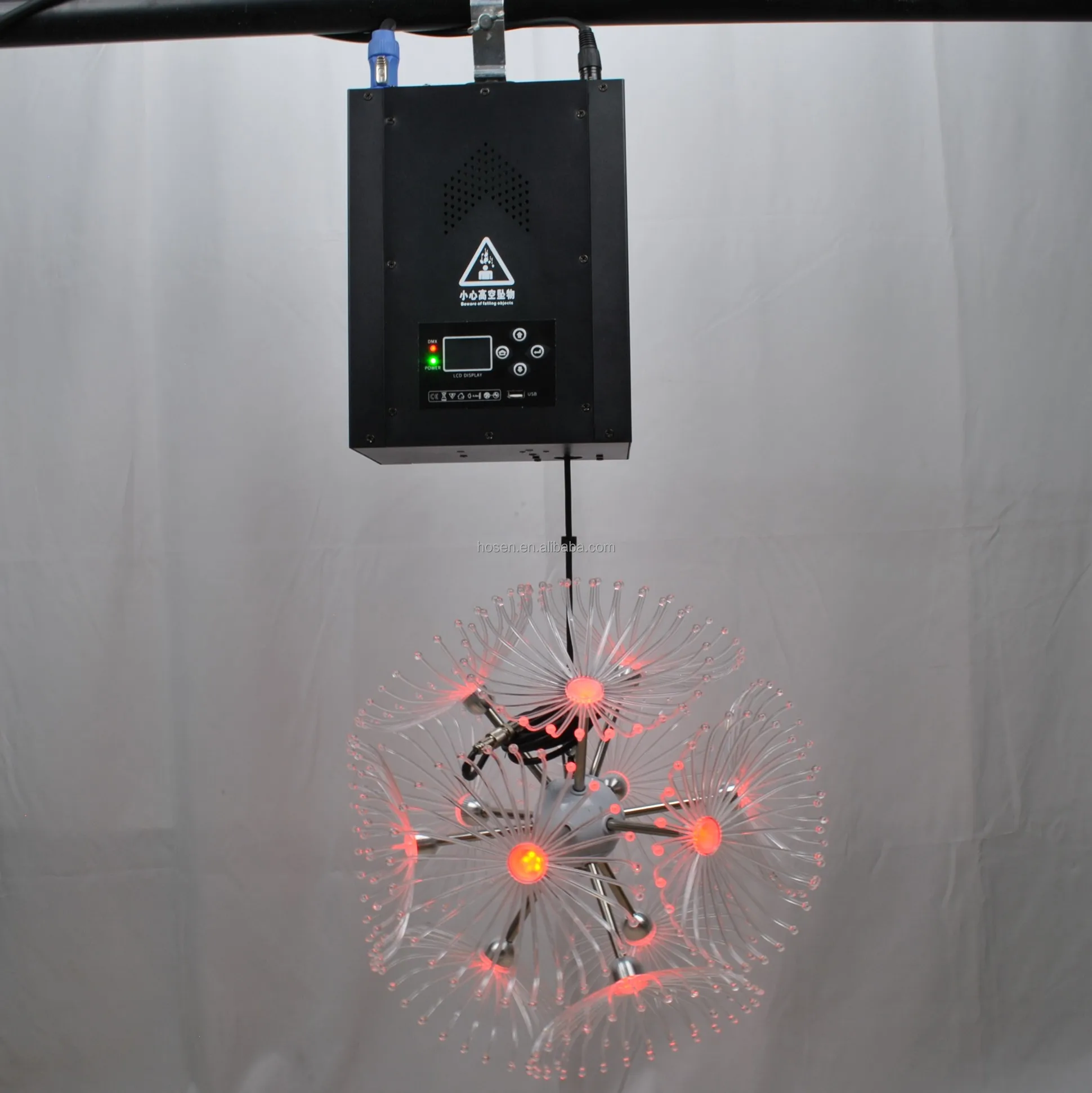 Led kinetic ball lighting led DMX winch Kinetic lifting dandelion light ...