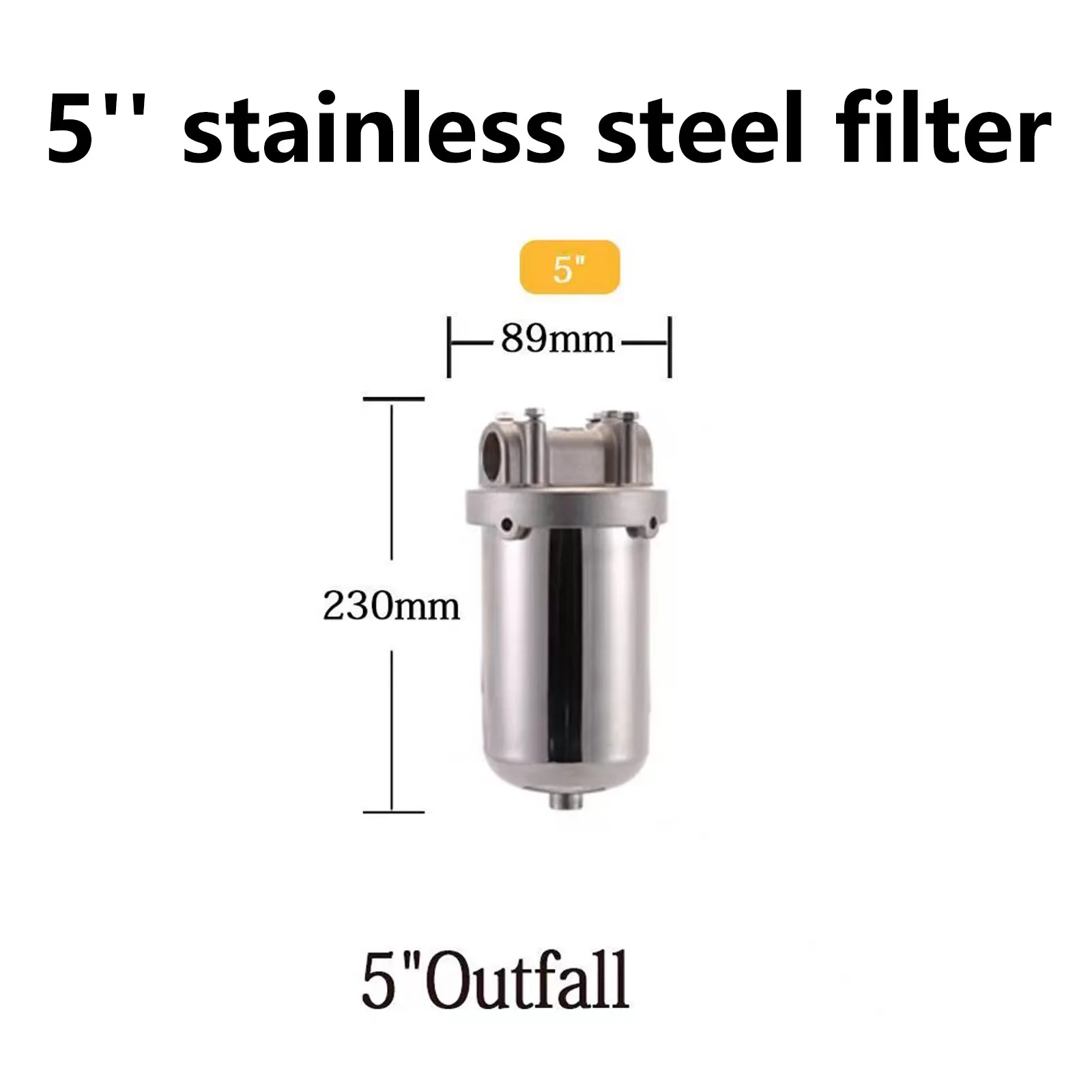 Whole House Filter Pressure Regulating Backwash Home Water Purifier ...