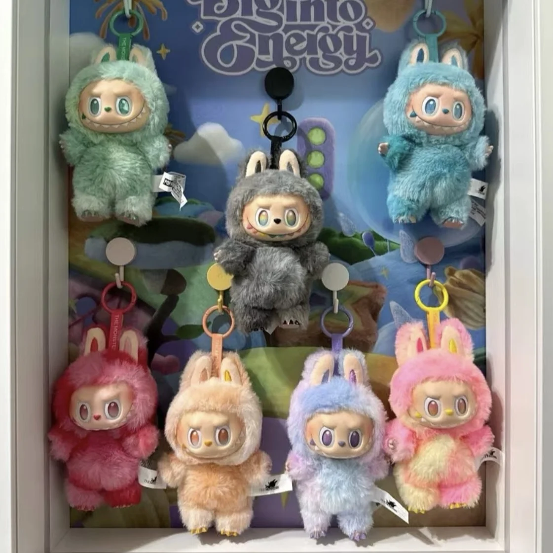 Labubu V3 17cm Pvc & Abs Plush Toys Keychain Official Popmart Suit With ...