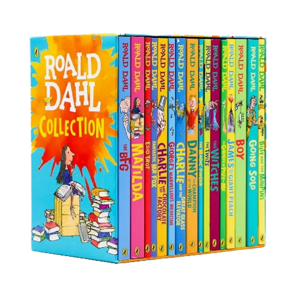 Roald Dahl's 20 Original Chapters Novel 'Storybook' Book Set Fancy Art ...