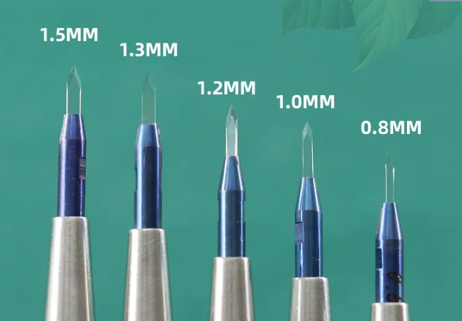 Hair Transplant Implant Sapphire Scalpel with Titanium Blade