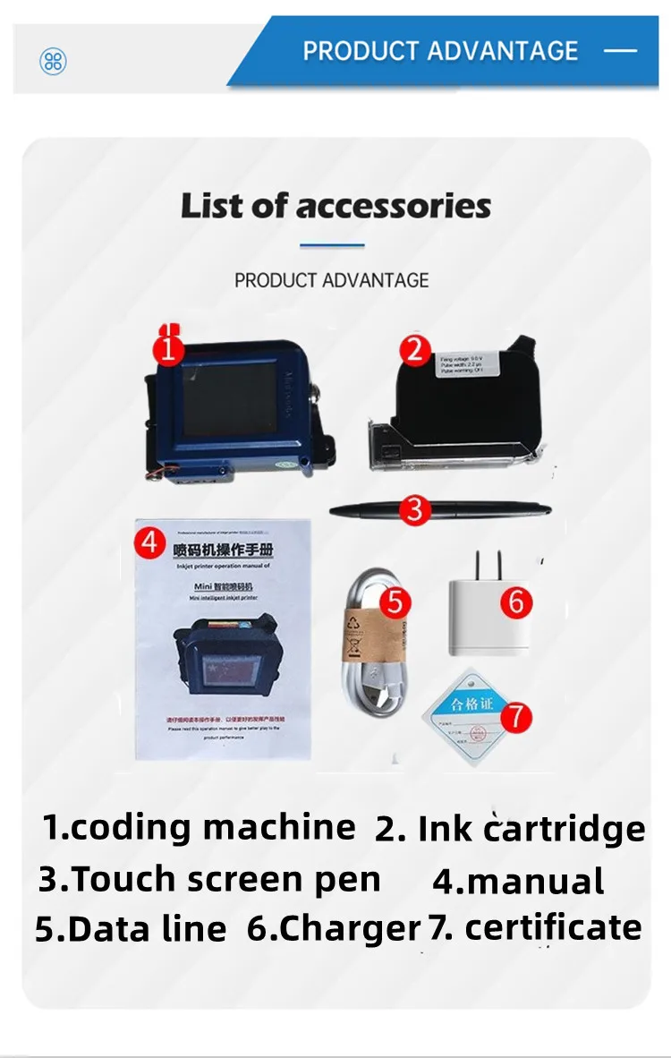 Portable Inkjet Printer Mini Ink Colour Inkjet Code Handheld Printer ...