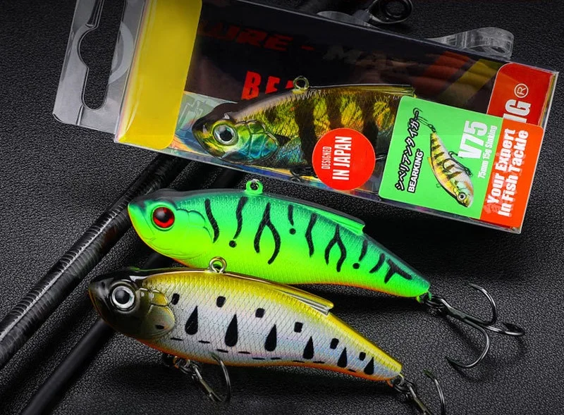 Newmajor 75mm/14.5g Noisy Sinking Vibrator Artificial Hard Vibe Rattle New Major Vibration ...