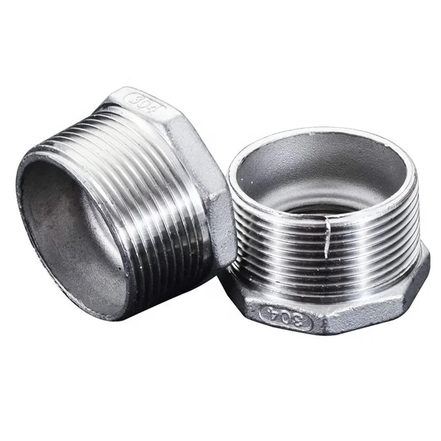 Pipe Fittings Hexagon Bushing Stainless Steel Npt Bspp Thread Bushing ...