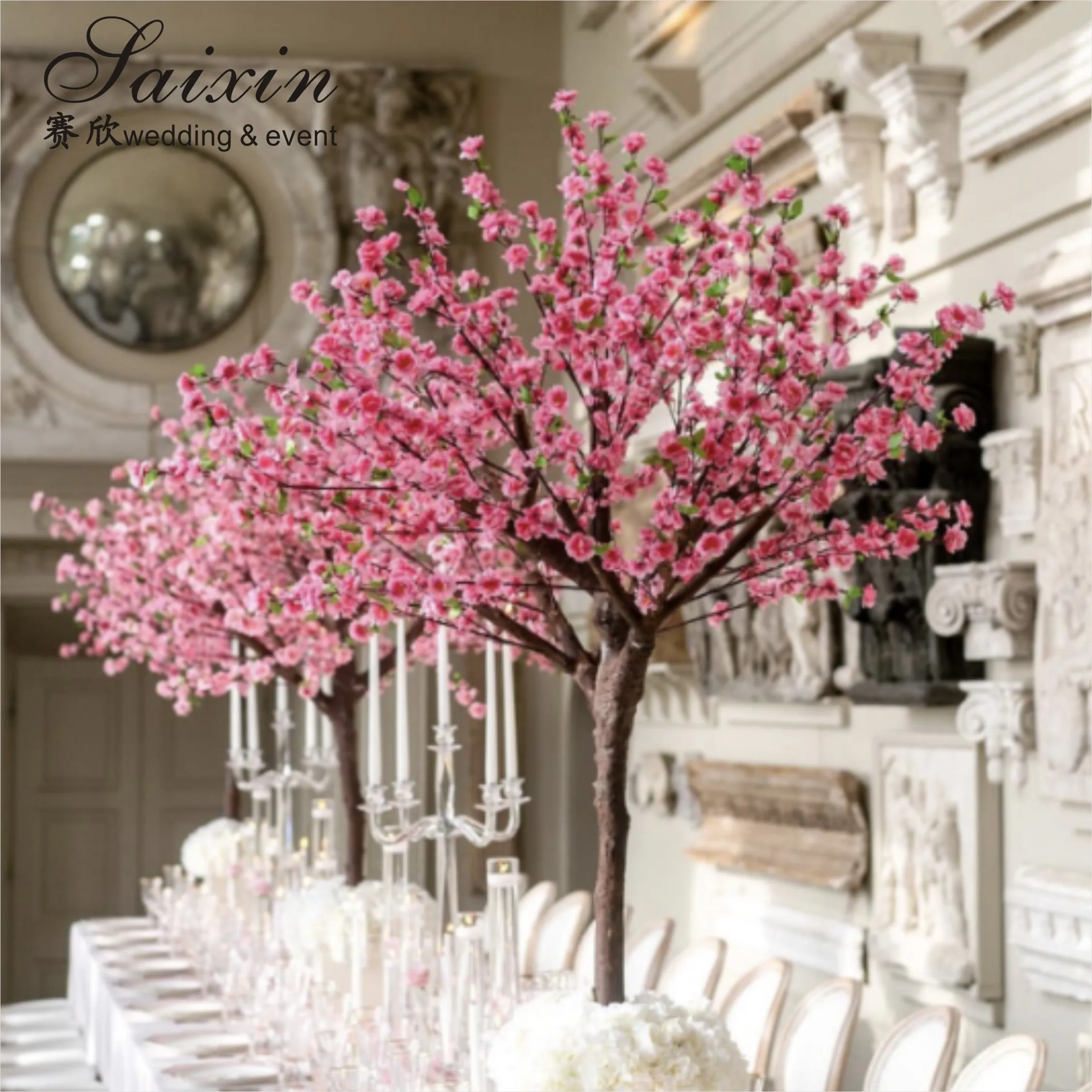 White Wedding Table Tree - Romantic Sakura Centerpiece