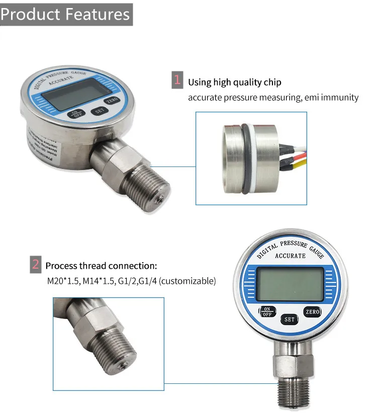 QDX50A Water Gas Digital Pressure Gauge - Precision & Reliability