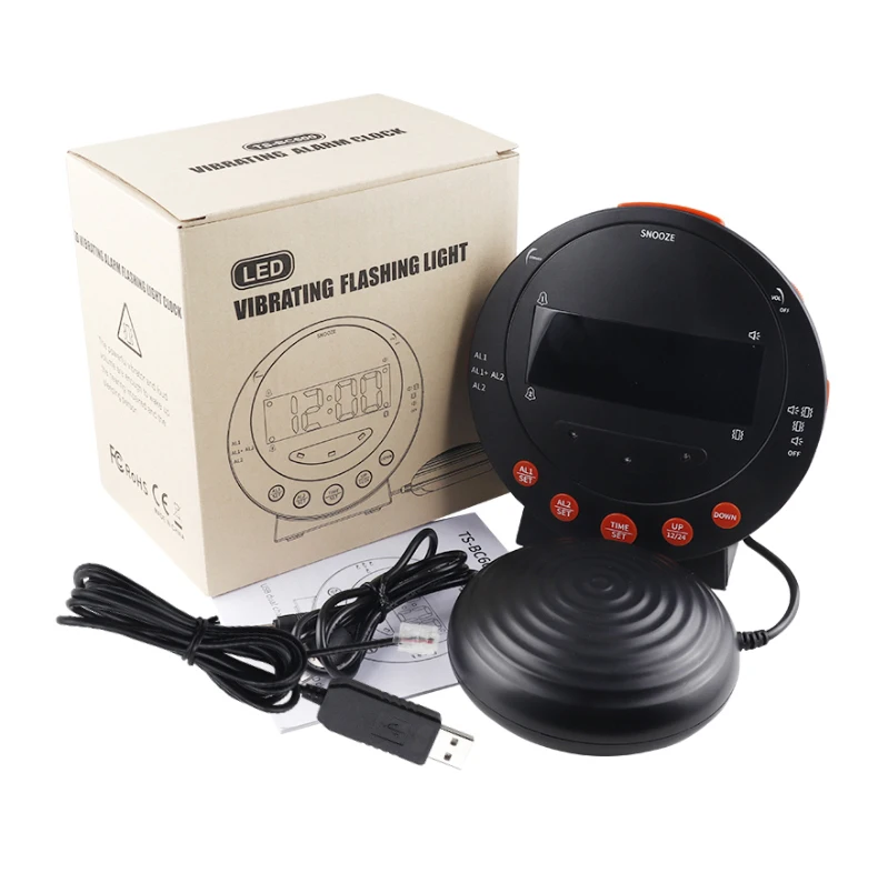 Deaf Hearing Impaired With Bed Shaker Doorbell Reminder Vibrating Ring ...