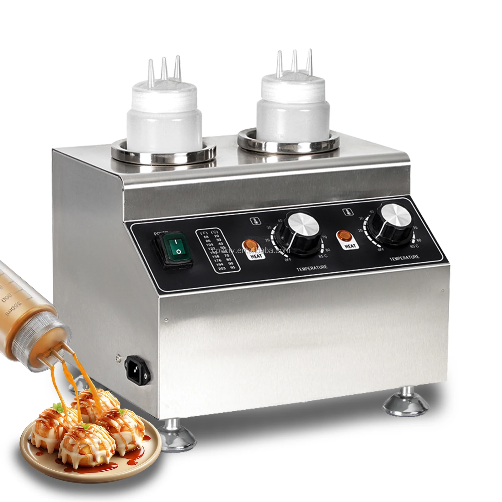 110/220v Commercial Nachos 2 Bottle Sauce Warmer And Electric Cheese ...