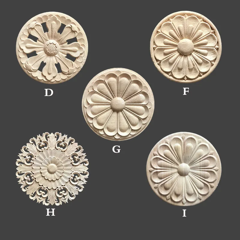 European Style Decoration Round Appliques and Onlays for Furniture ...