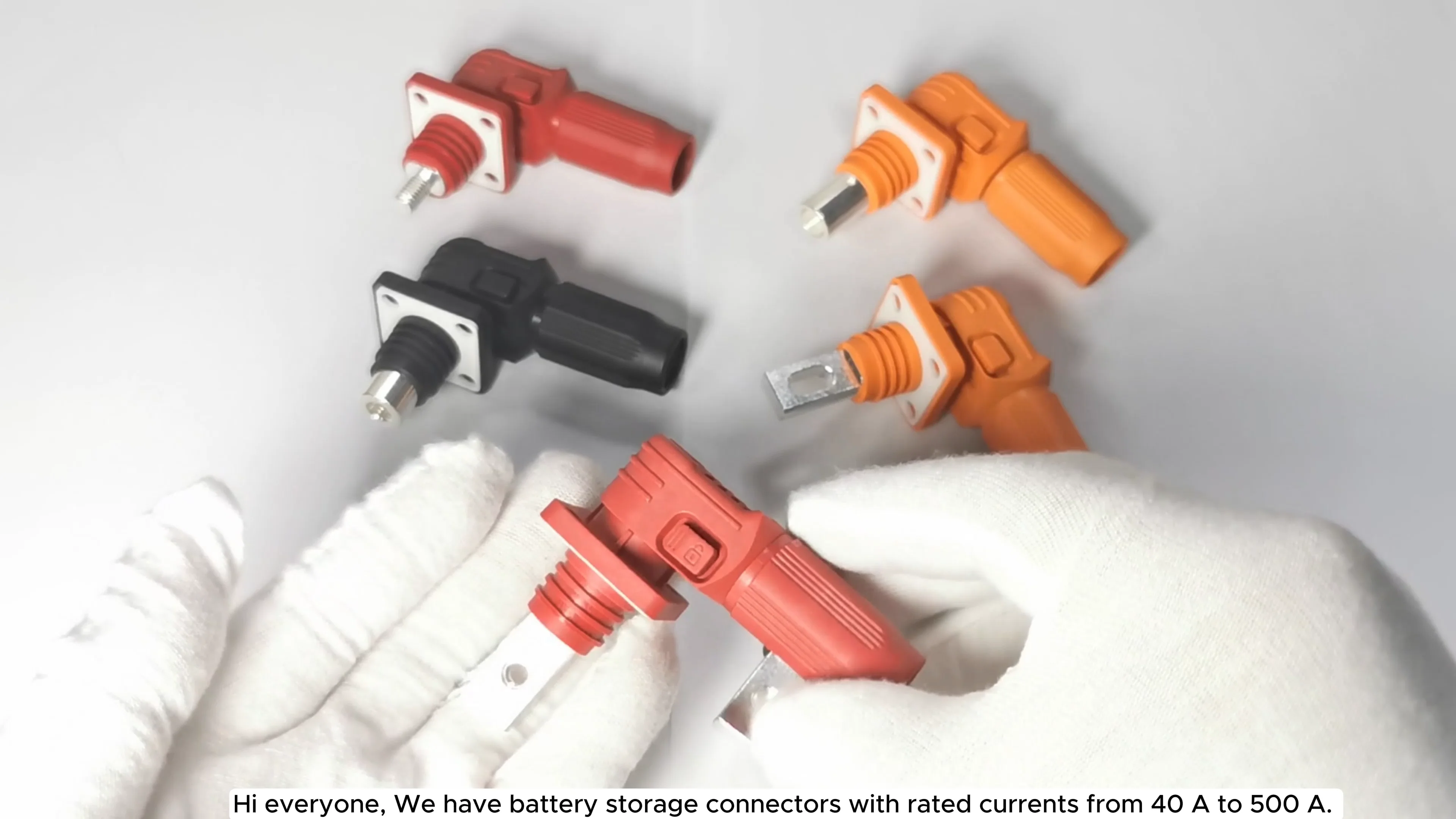 High Current High Voltage Red Black Orange Plug-in Battery Storage ...