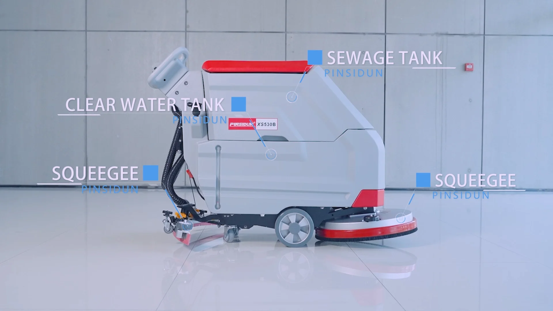 Cheap New Walk Behind Battery Cleaning Machine Eco-friendly Floor ...