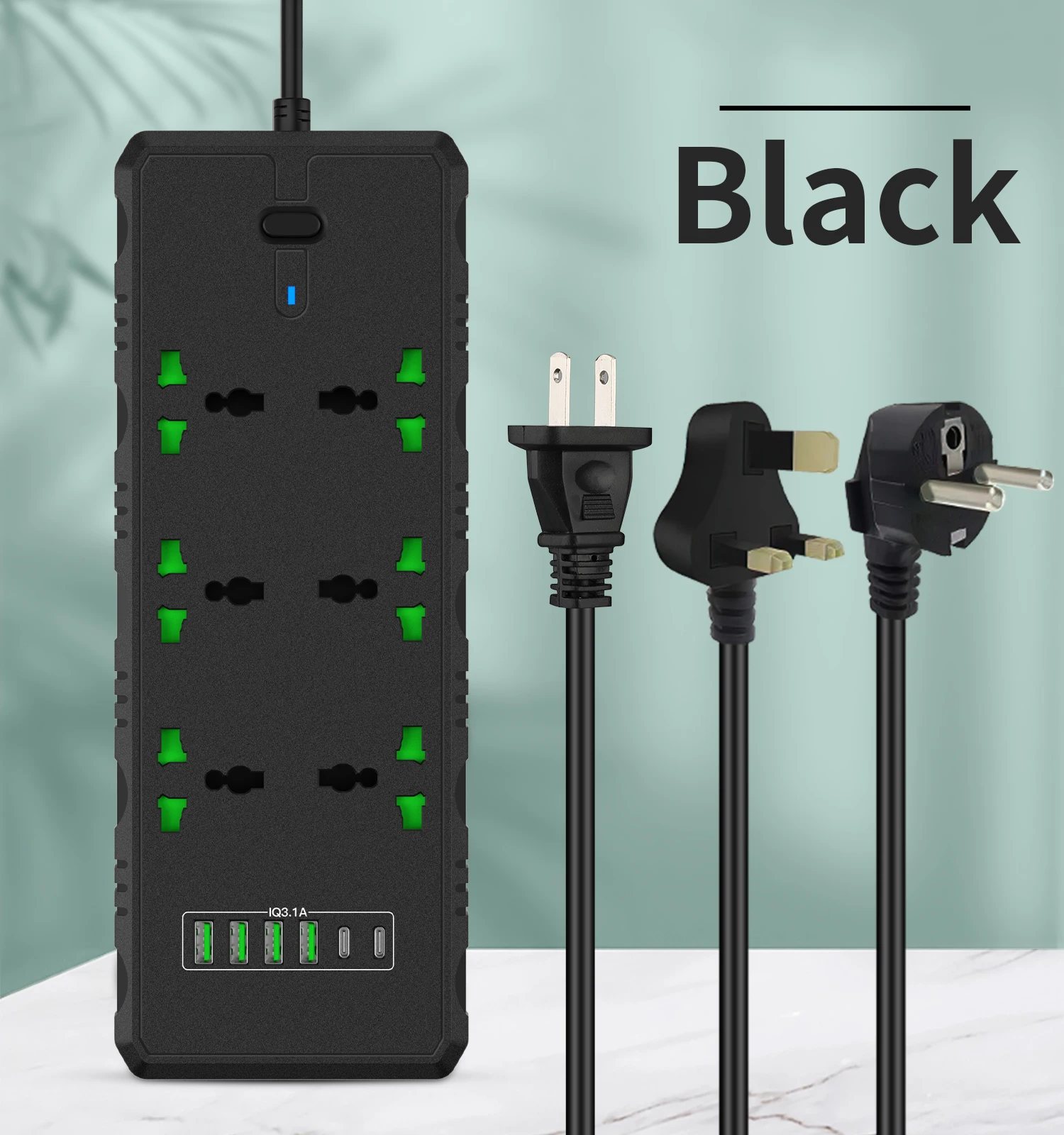 High-power Socket With Usb Household Multi-function Uk Us Eu Pug-in ...